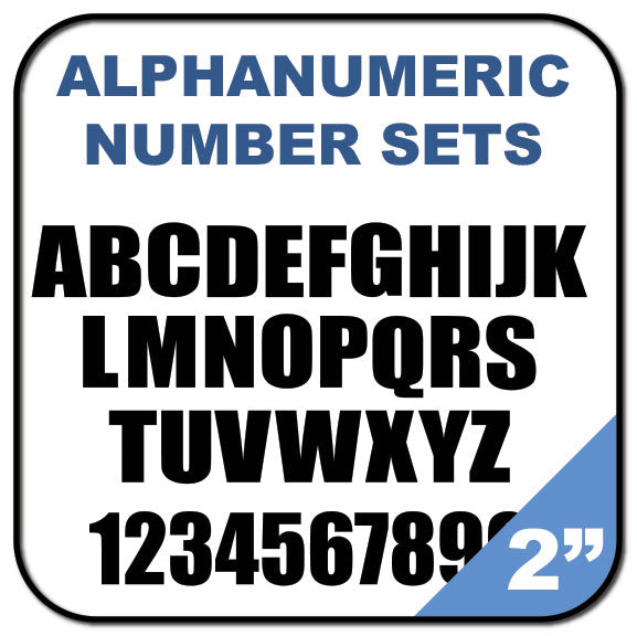 Fleet Number Truck Decals