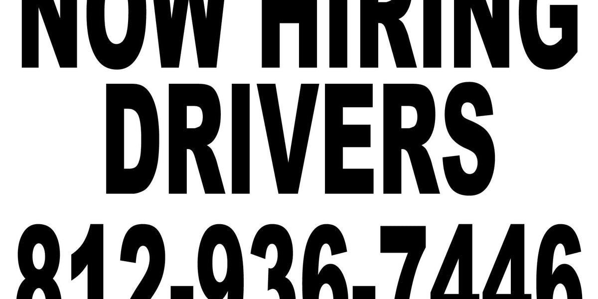 Now Hiring Drivers Sticker- Now Hiring Sign for Semi Tractor Trailer ...