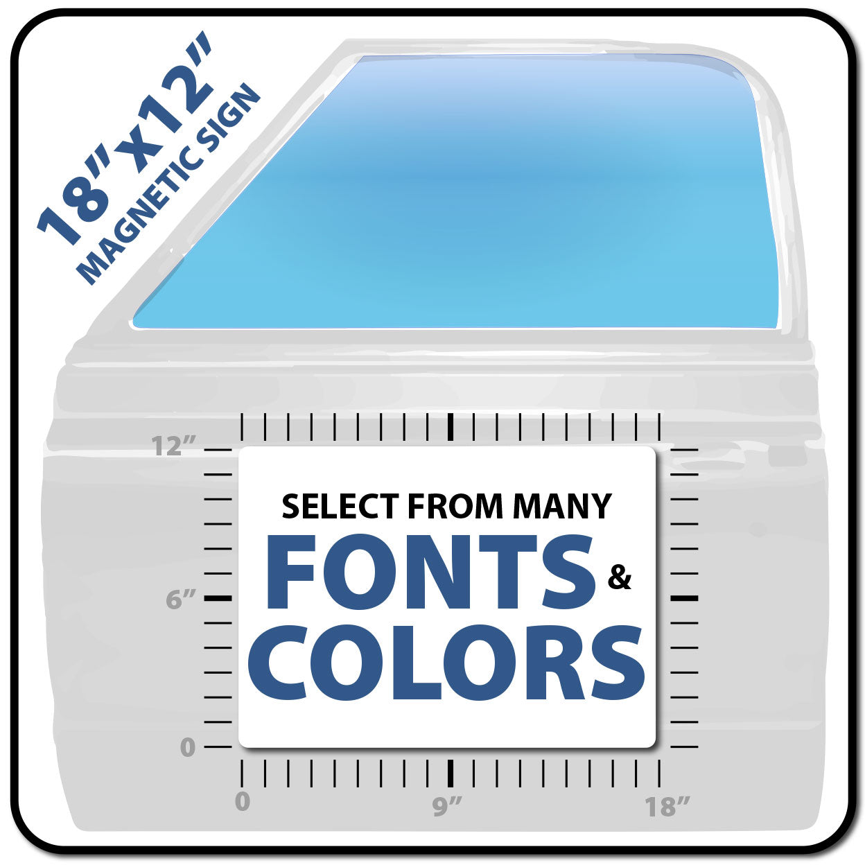 Custom USDOT Magnetic Signs with Image Upload and Instant Preview