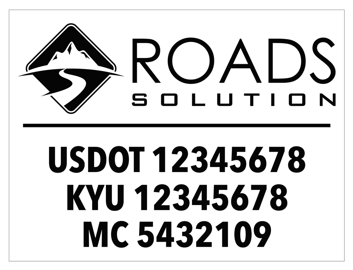 USDOT Compliant Stickers for Vehicles - Layouts & Color Options ...