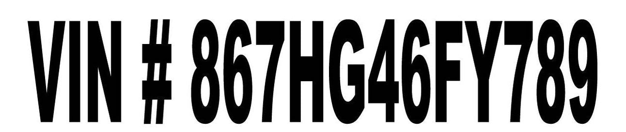 Fleet Number Truck Decals, Trailer Length & Vehicle ID Number Stickers ...